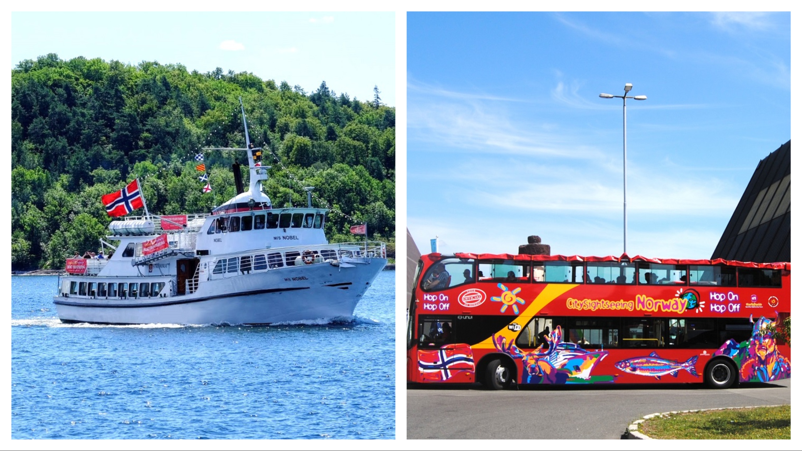 Combo Ticket: Fjord Sightseeing Cruise & Hop-On Hop-Off Bus in Oslo